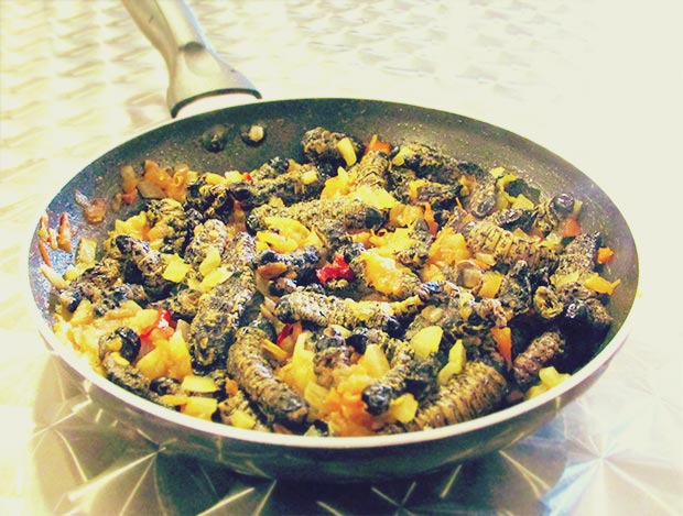 AAA Kitchen Recipes: Mopani Worms in Hot Chilli Sauce | 1Africa